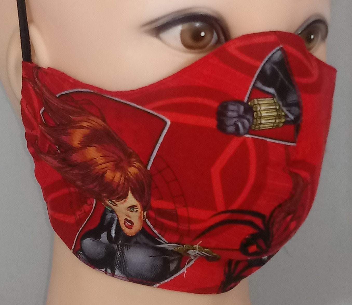 Super Spy 100%cotton 2 Layer Face Mask With Filter Pocket - Etsy Ireland