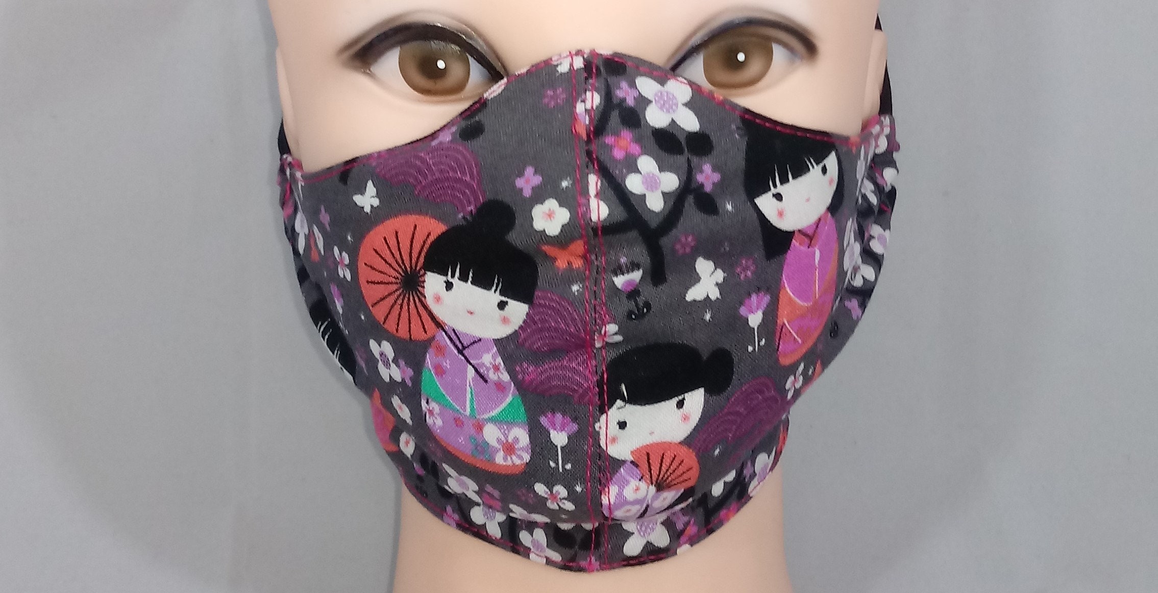 Cherry Blossom 100%cotton Face Mask With Filter Pocket - Etsy