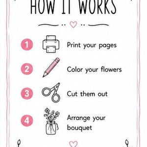 Flower Bar Printable Kit | Pink Sign Set | DIY Bouquet Activity | 30 ...