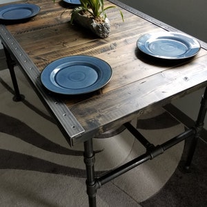 steampunk round dining table