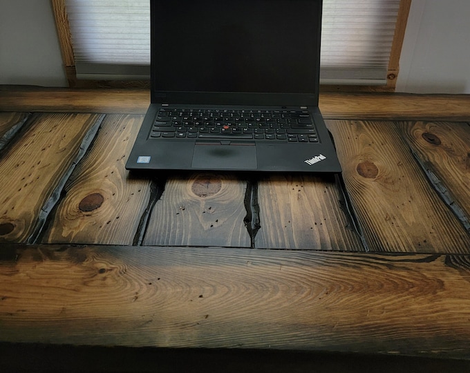 3 Drawer Rustic Desk - Etsy