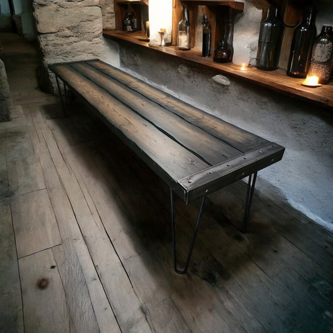 Tortured Reclaimed Distressed Custom Built Industrial Bench or Sofa ...