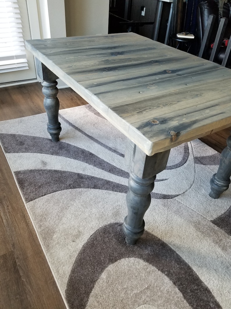 Farmhouse Dining Table Reclaimed Distressed Solid Wood With - Etsy