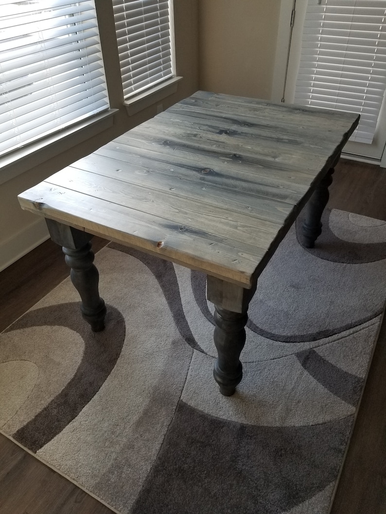 Farmhouse Dining Table Reclaimed Distressed Solid Wood With - Etsy