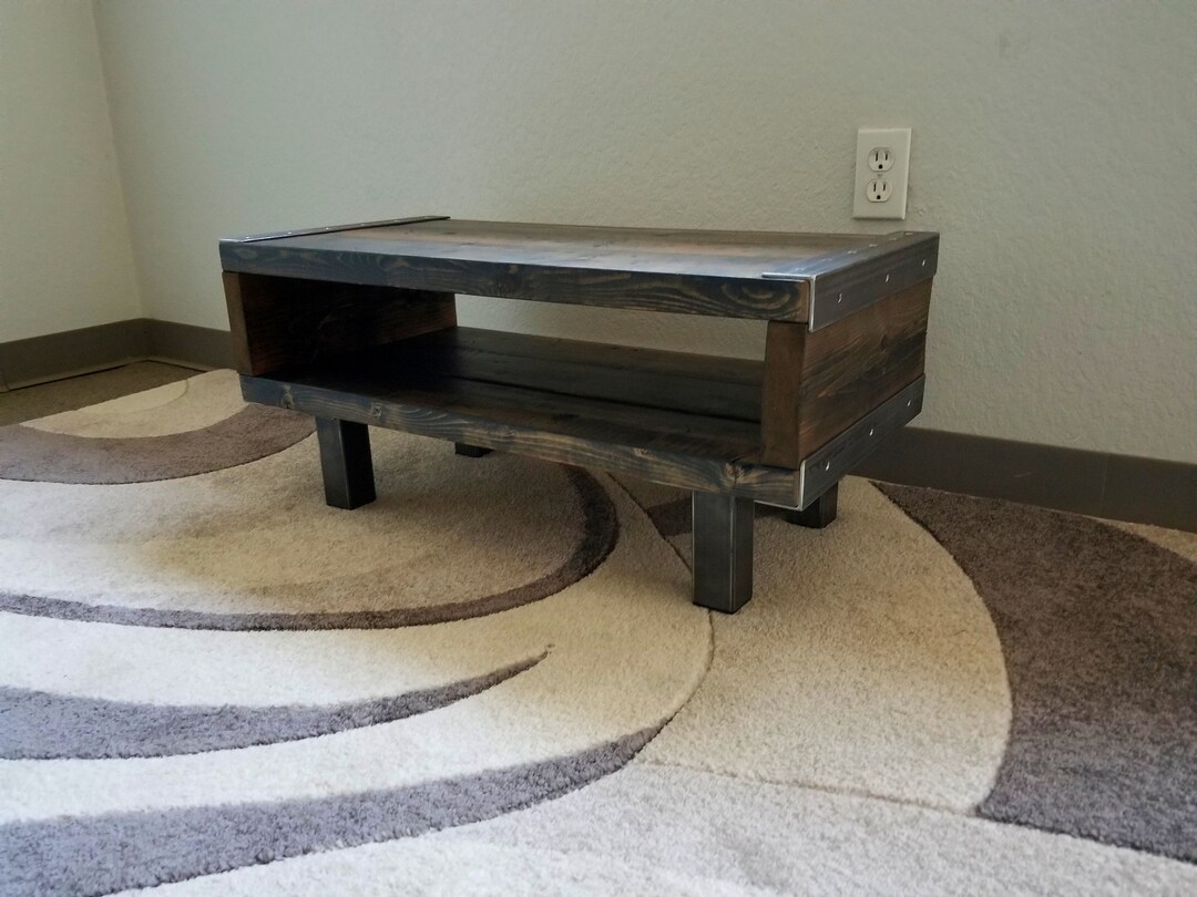 Any Size Custom Record Player Stand, Industrial Coffee, Side Table, TV ...