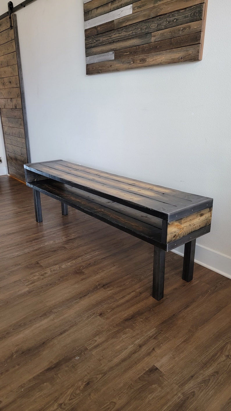 TV Stand | Custom Rustic Industrial Media Console | Side Table ...