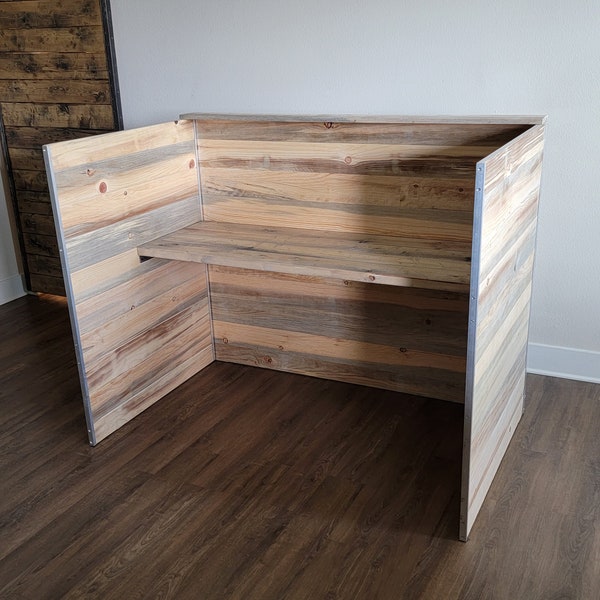 Wood Reception Desk - Etsy