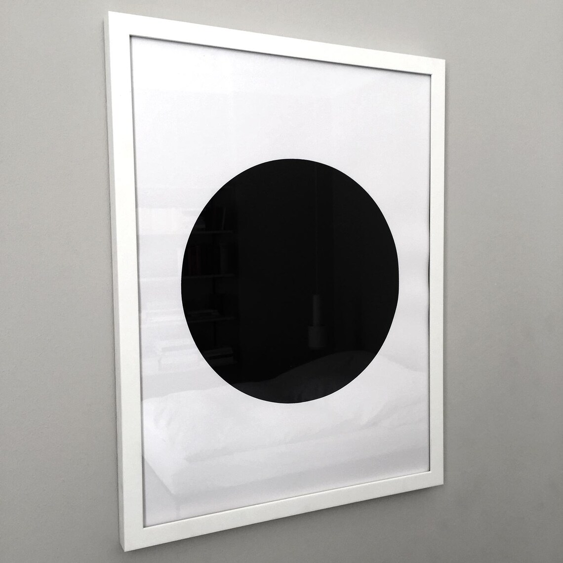 Circle Screenprint on Paper, Framed - Etsy
