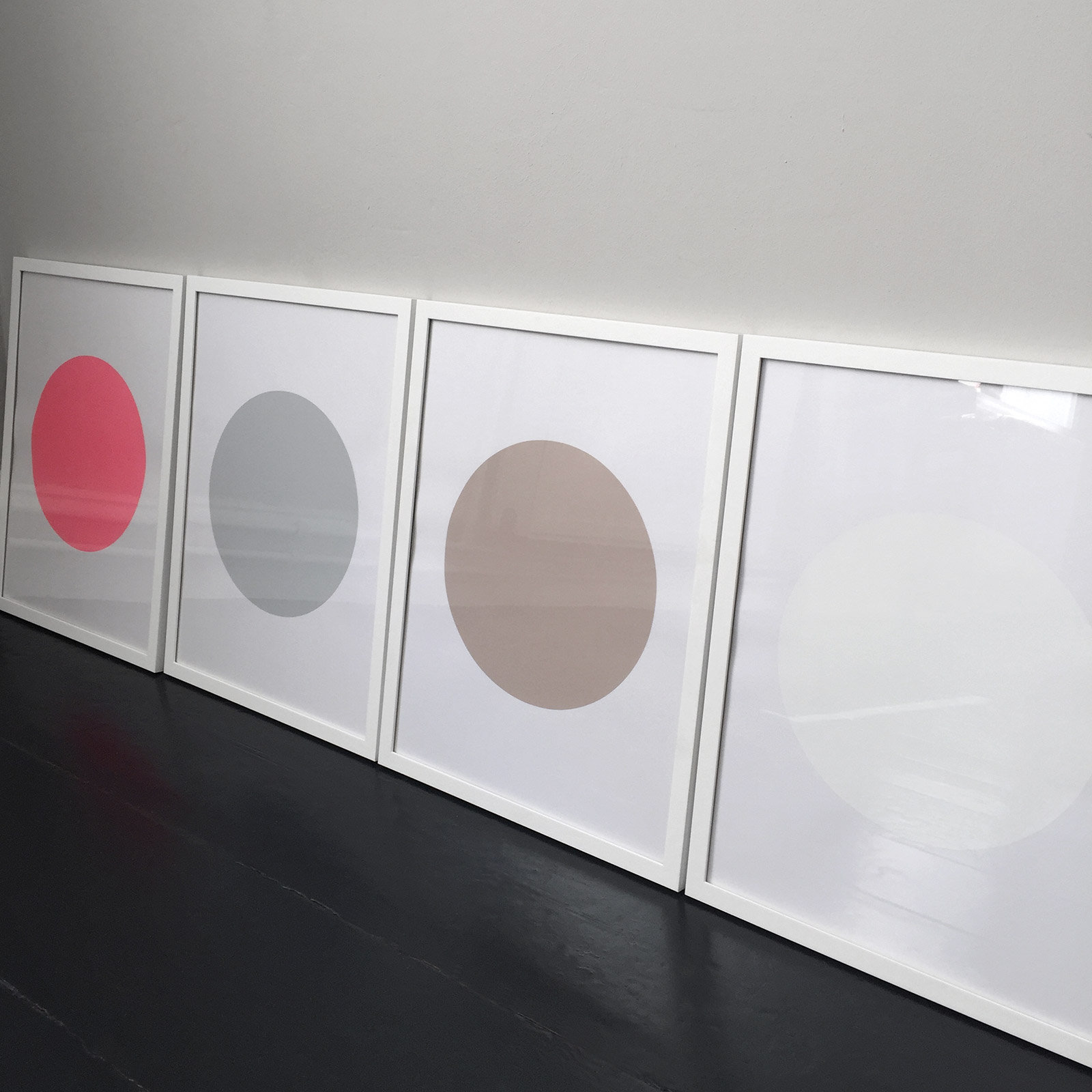 Circle Screenprint on Paper, Framed - Etsy