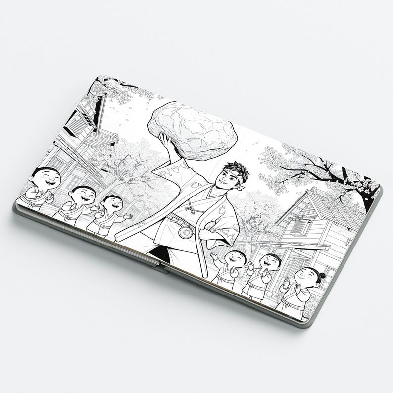Momotaro Peach Boy | Japanese Folk Tale Story + Coloring Pages PDF ...