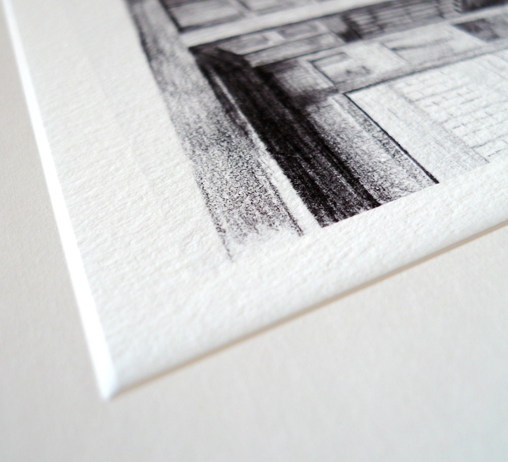 Heidelberg Ink Drawing : Heidelberg From Across the Neckar, Limited ...