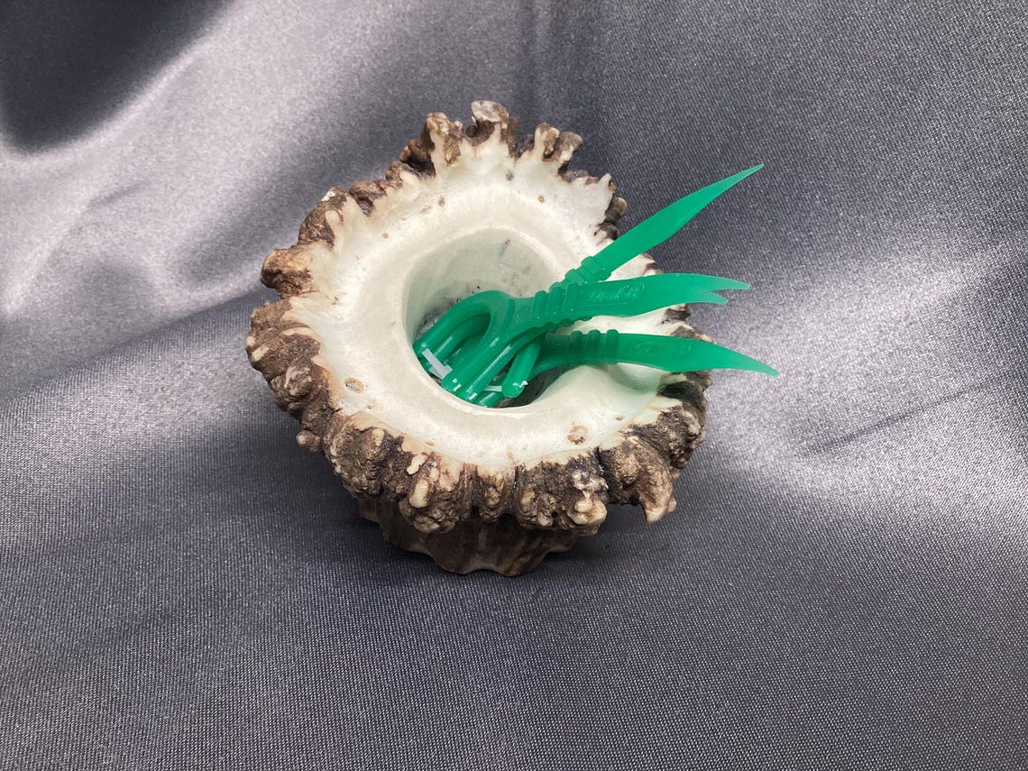 Palillero de asta de alce real, hecho a mano - Etsy México
