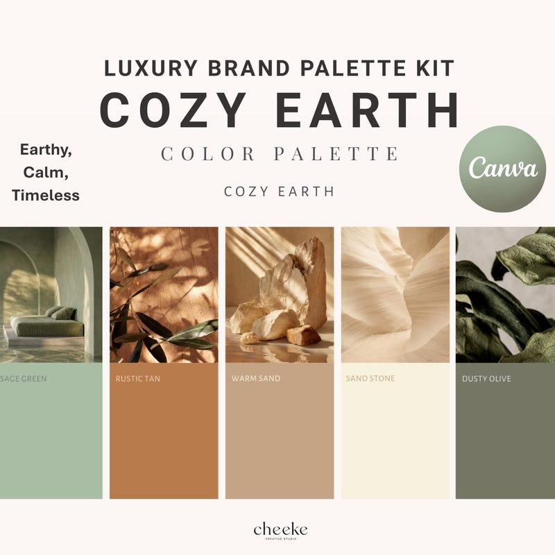 Earthy Mood Board - Etsy
