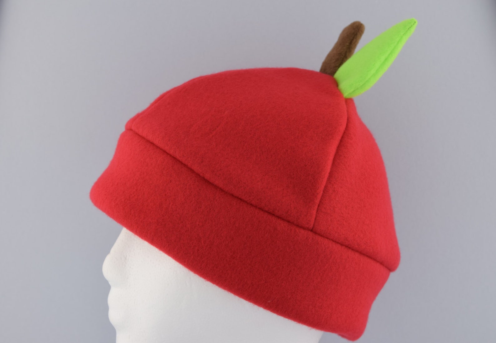 Fleece Apple Hat | Etsy