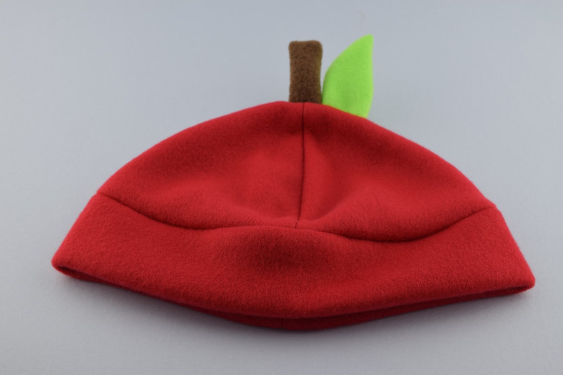 Fleece Apple Hat | Etsy