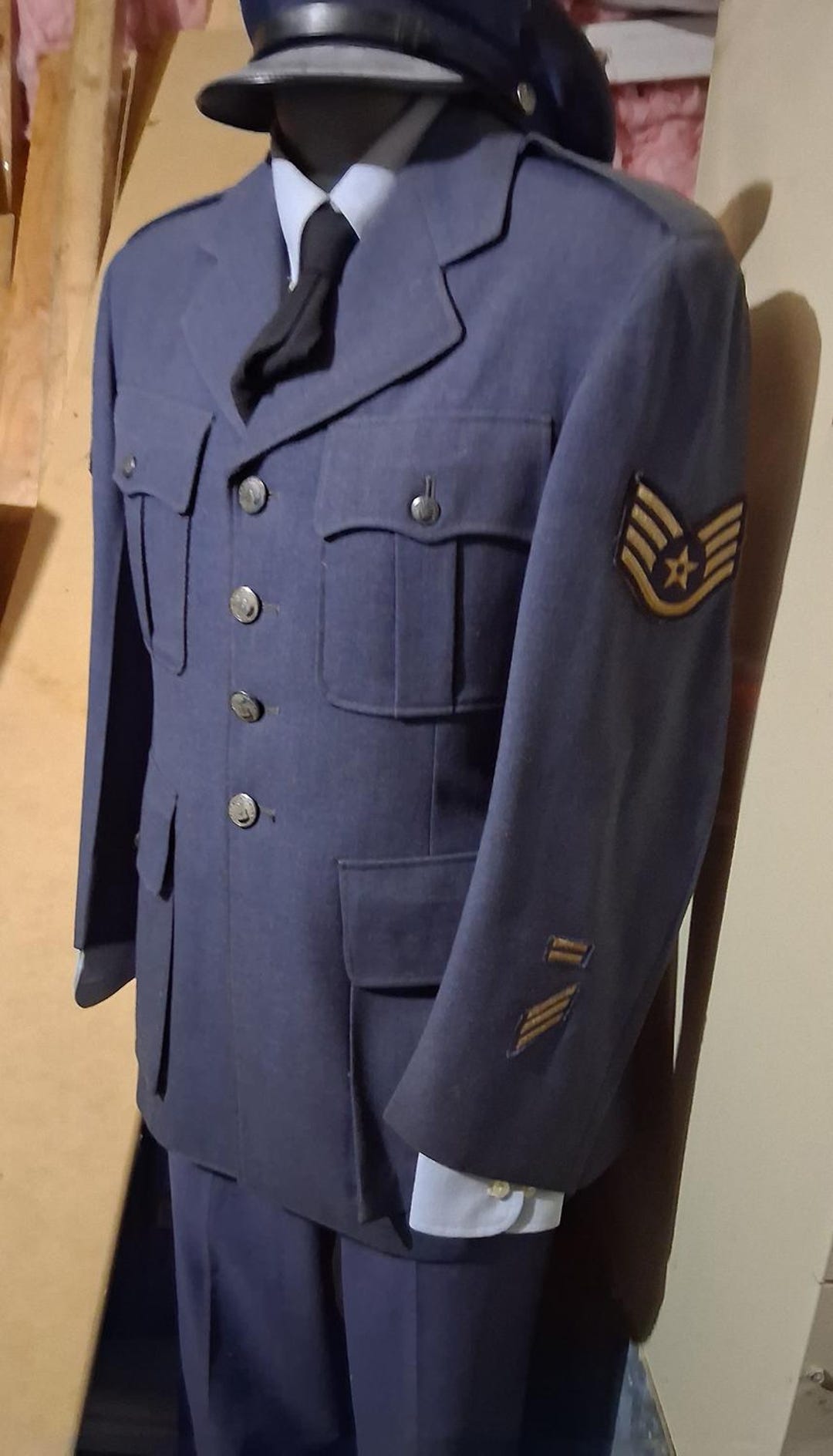 Vintage Air Force Uniform With Hat - Etsy