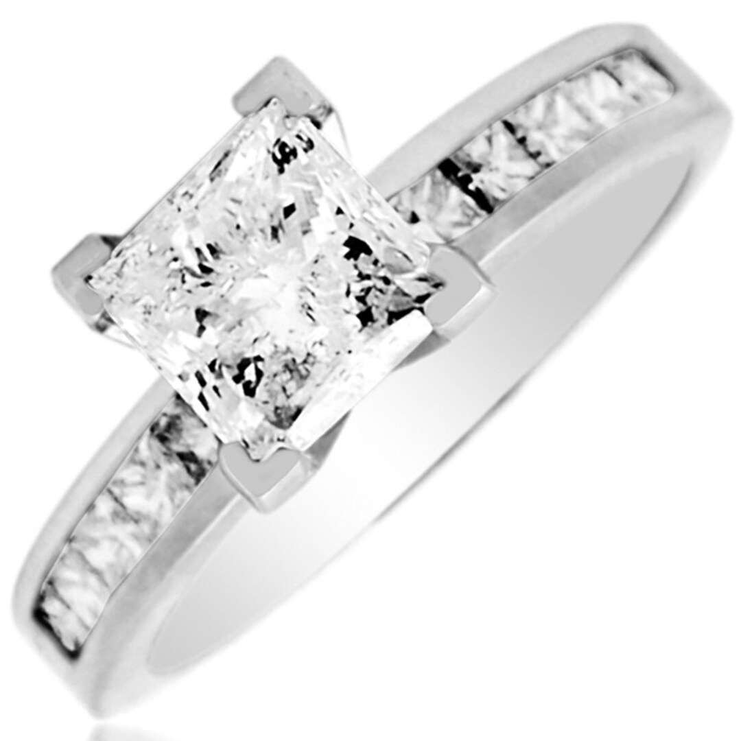 Princess Cut Diamond Engagement Ring - Etsy