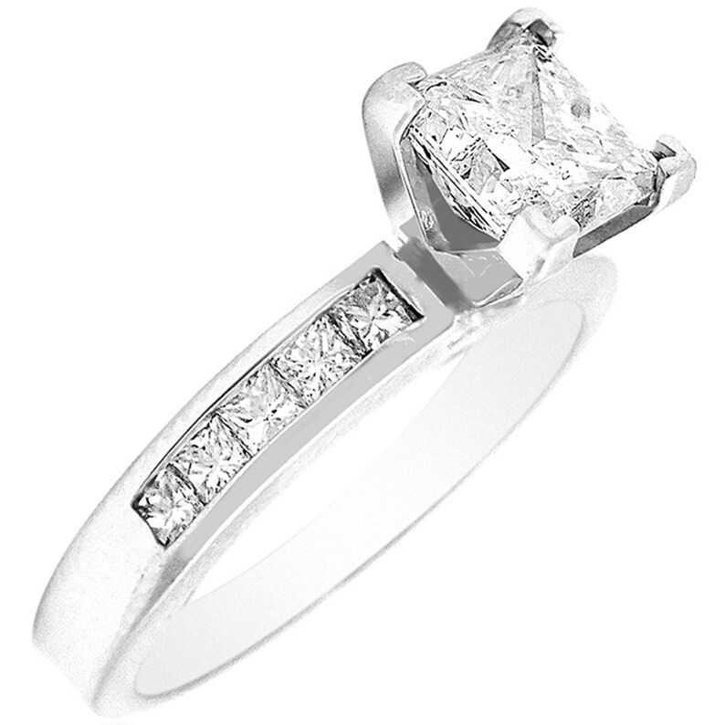 Princess Cut Diamond Engagement Ring - Etsy