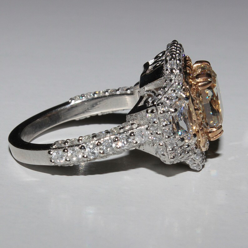 Magnificent Radiant cut Diamond Round Shape 3.00 CTW Fancy | Etsy