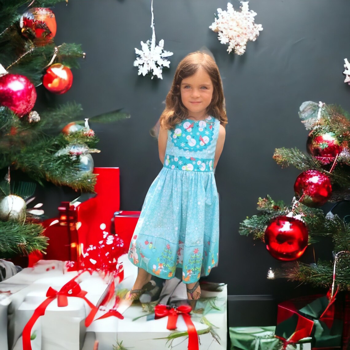 Frosty Friends Party Dress - Etsy