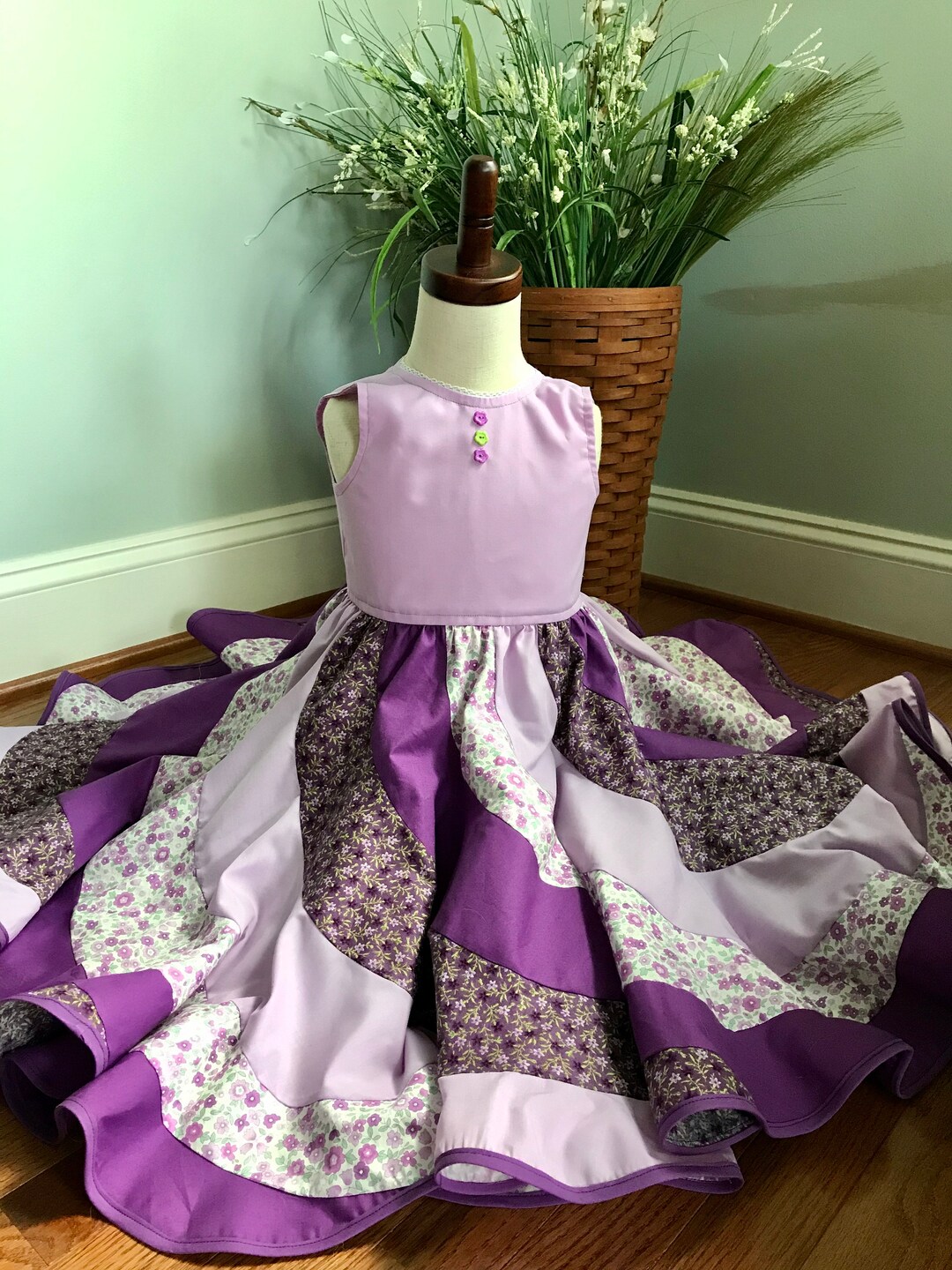 Purple Berry Twirl Dress - Etsy