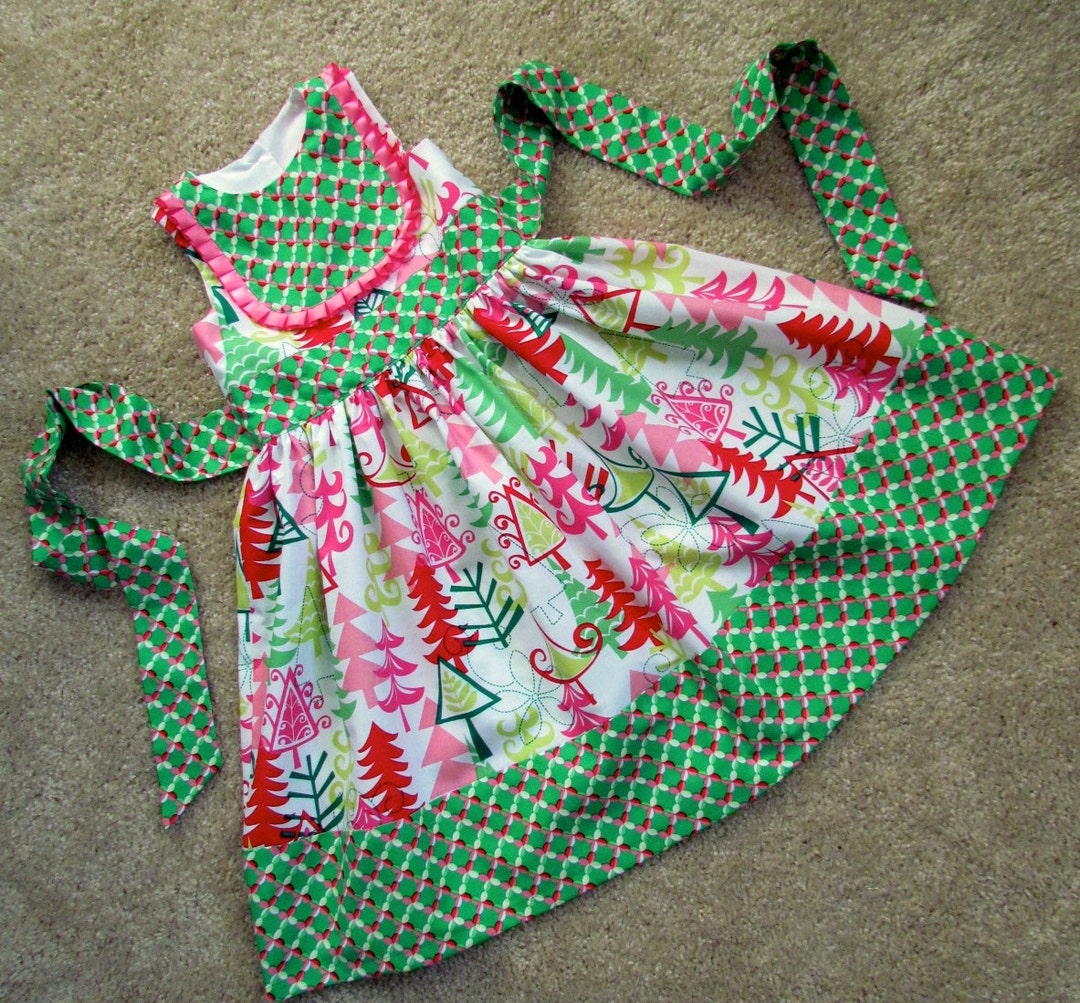 Yuletide Tree Party Dress - Etsy