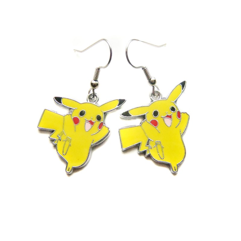 Pikachu Earrings - Etsy