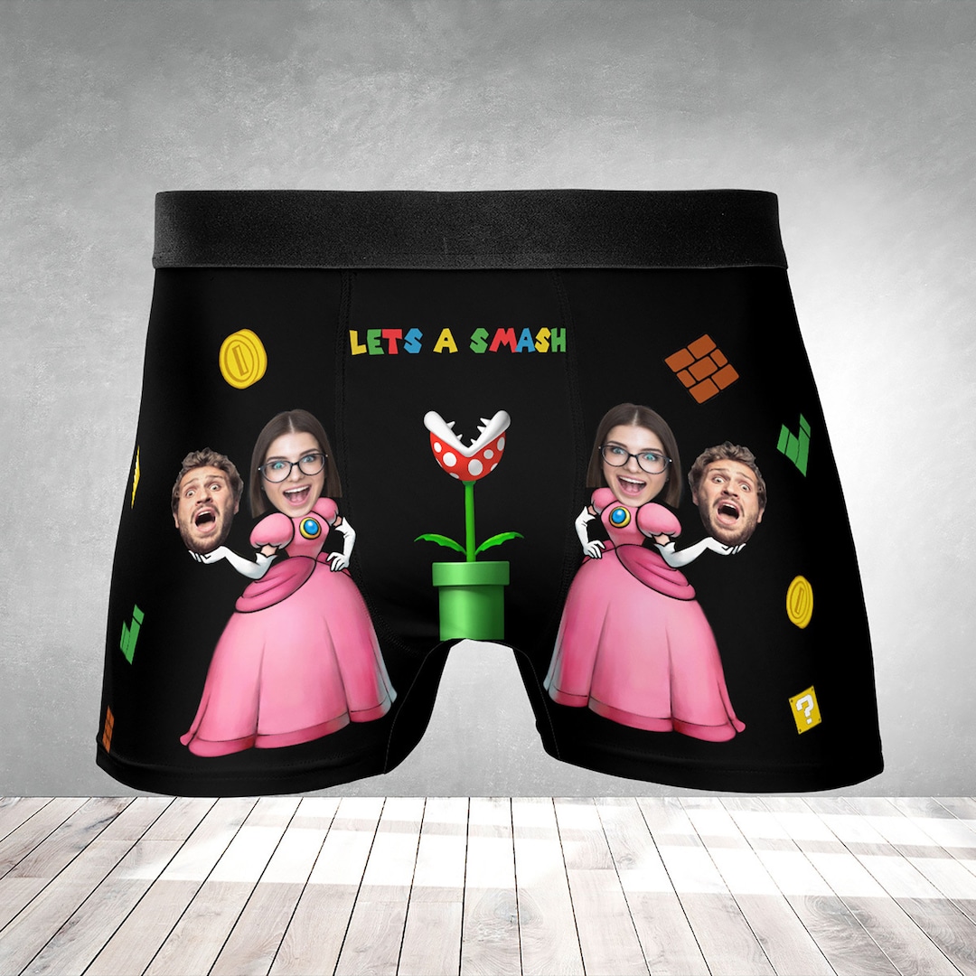 Super Mario Lets A Smash Boxer, Briefs Underwear Mario Boxers, Funny ...