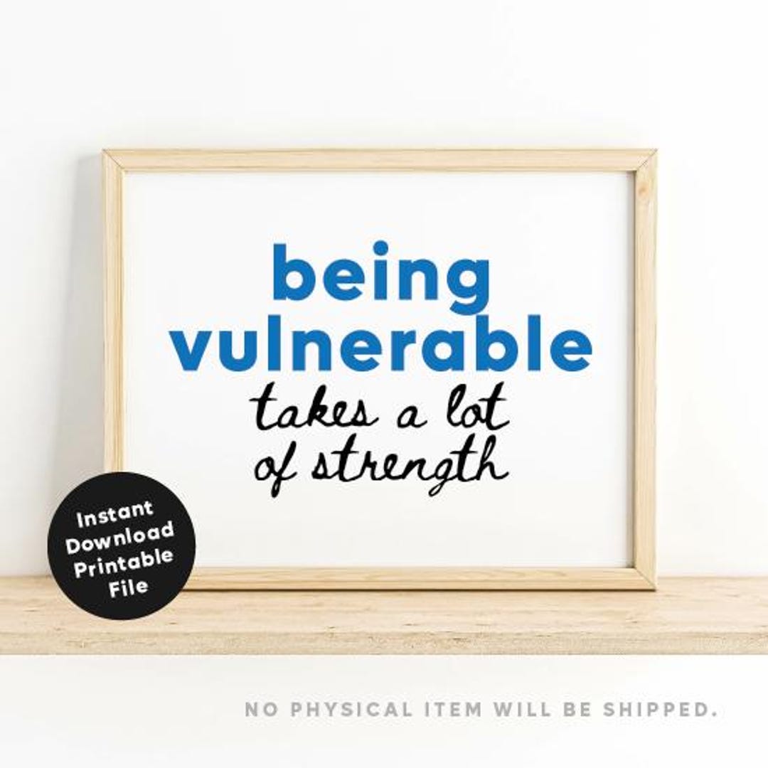 Being Vulnerable | Motivational Poster: Etiquette, Classroom, Office ...