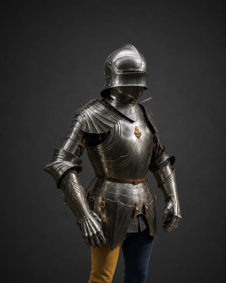 Handmade Steel German Gothic Half Armor Suit | Wearable Knight Costume ...