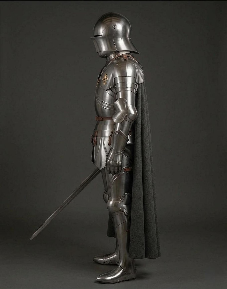 Wearable Steel German Gothic Knight Full Armor Suit, LARP Cosplay ...