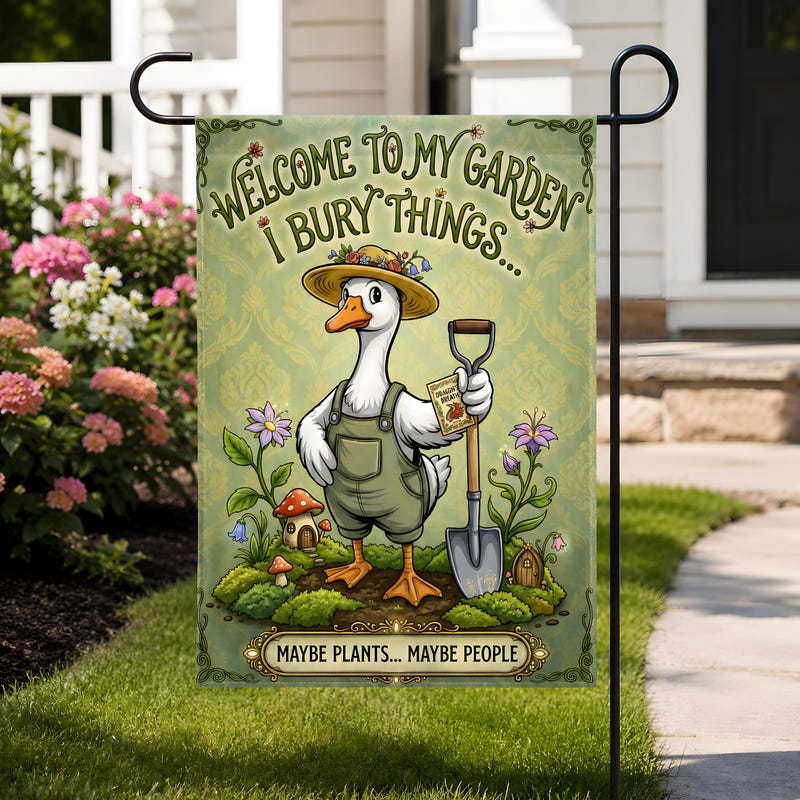 Funny Garden Printable - Etsy