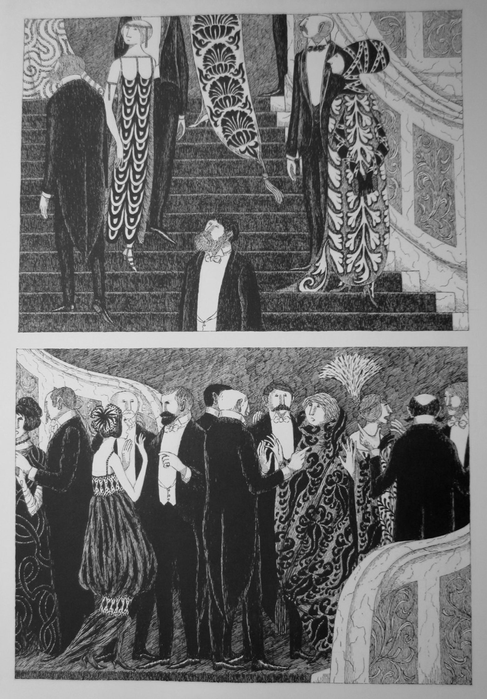 VINTAGE Large Edward GOREY Print / Poster 1970s the Blue Aspic - Etsy