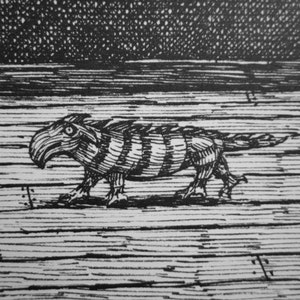 VINTAGE Large EDWARD GOREY Print / Poster 1970s the West Wing Interior ...