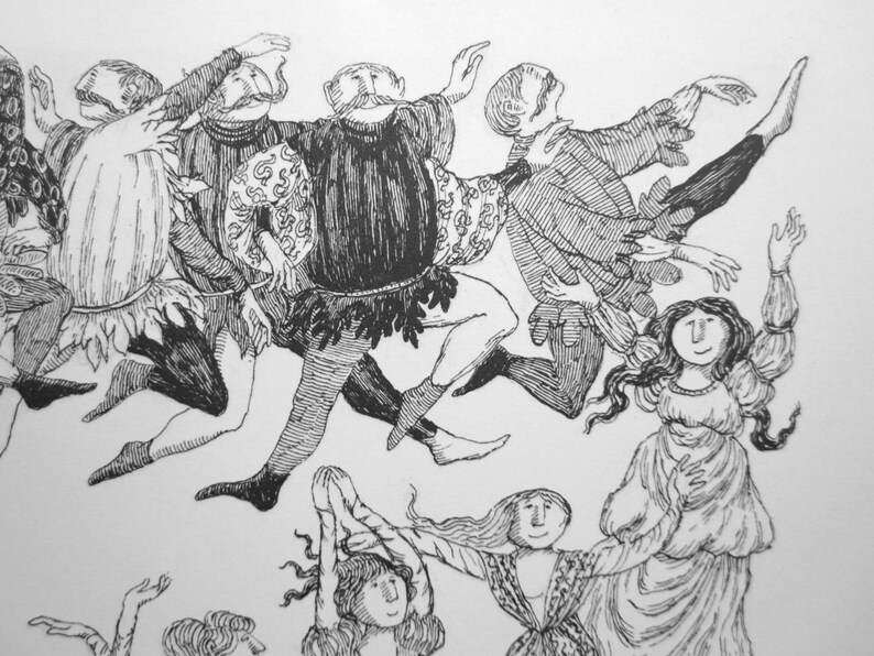 Large Vintage EDWARD GOREY Print / Poster the 12 Days of - Etsy