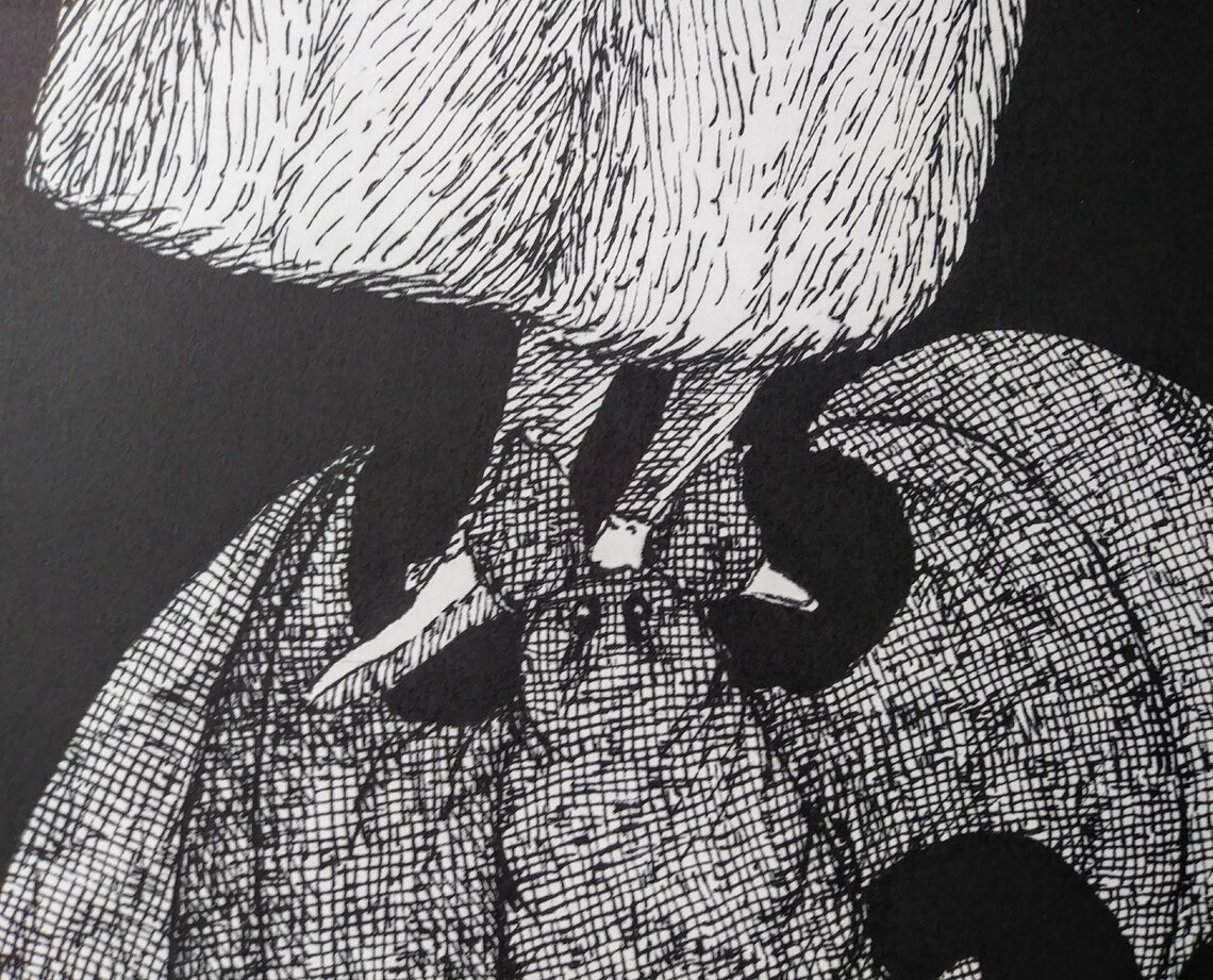 VINTAGE Large Edward GOREY Print / Poster 1970s GOTHAM Book | Etsy