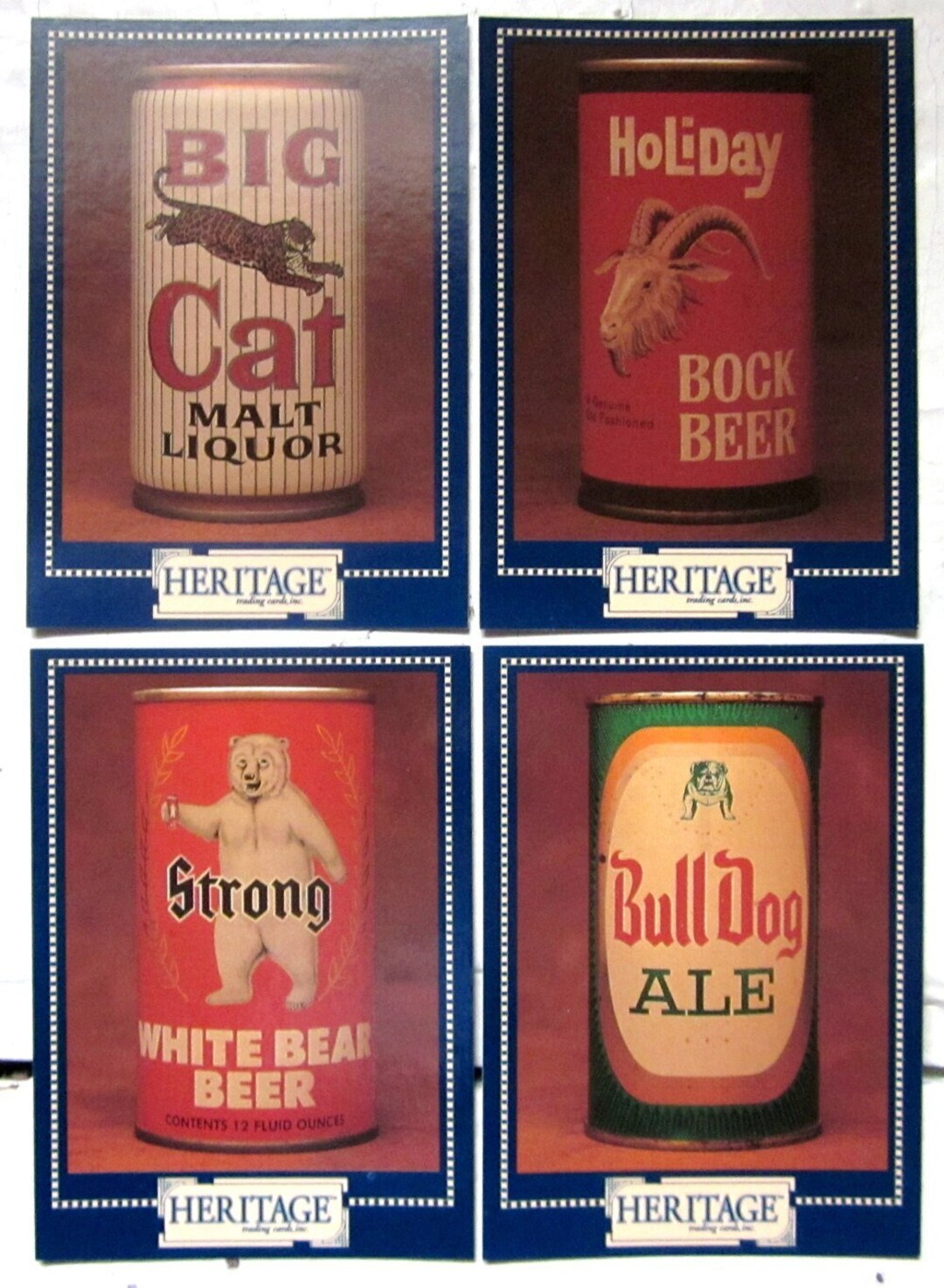 Set of 100 BEER CAN Trading Cards - From 1993 Complete Boxed and ...