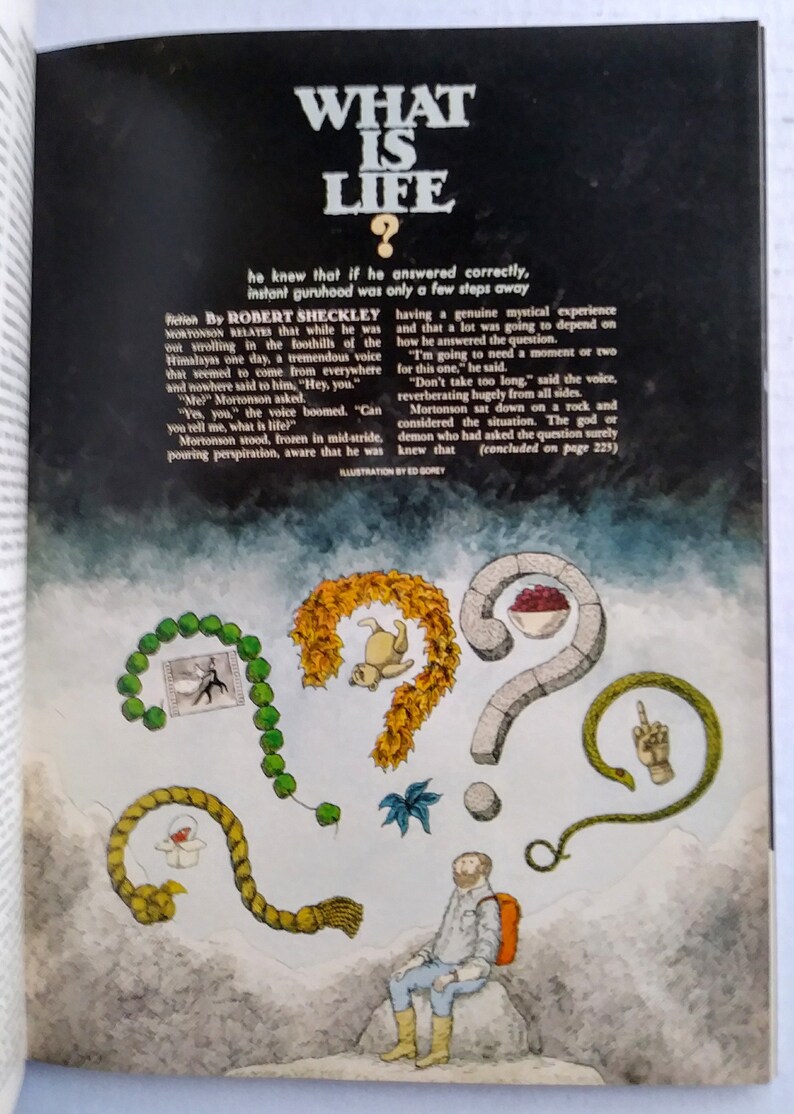 Vintage Edward GOREY Color Illustration Art 1976 Magazine Alberto ...