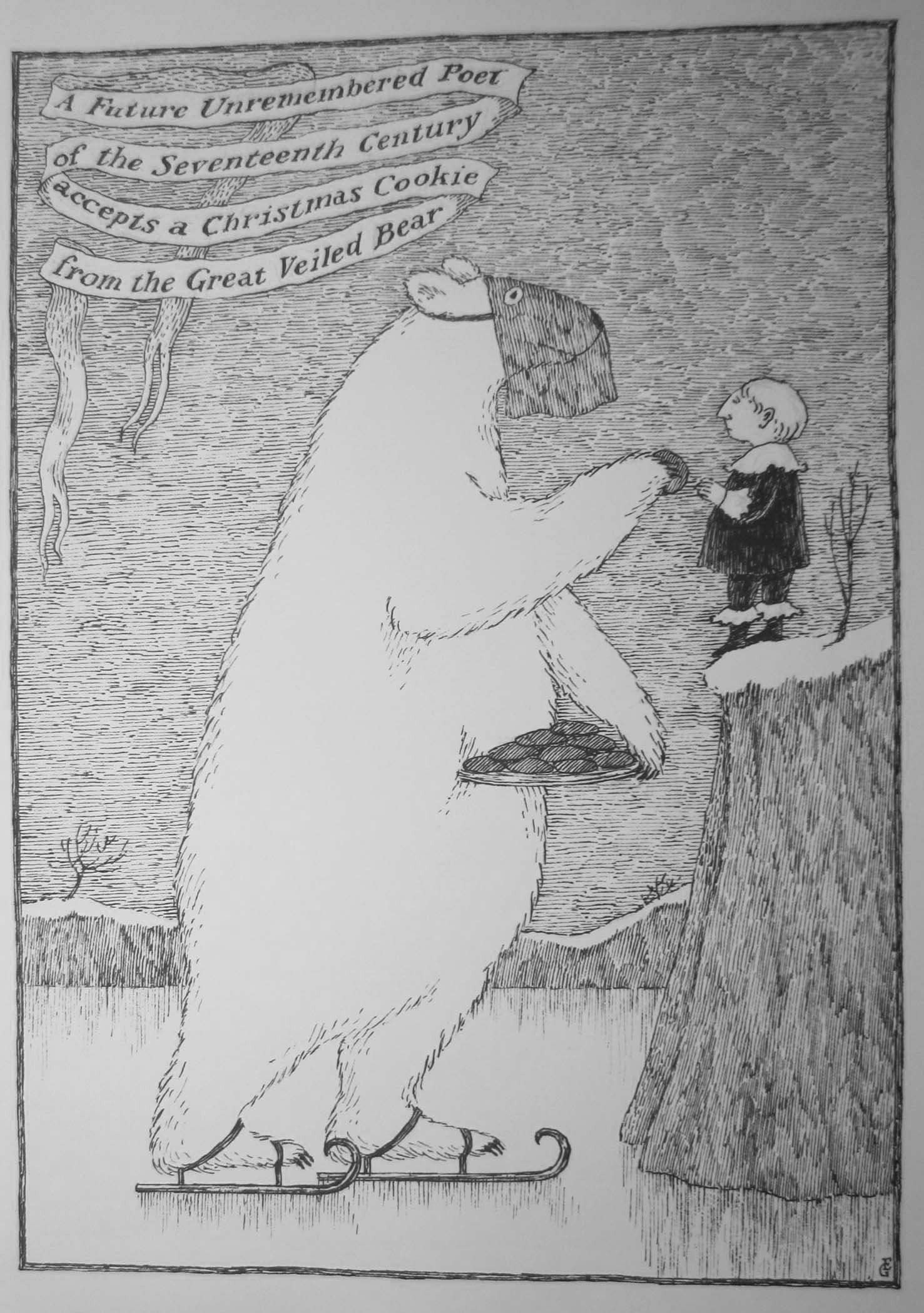 Edward Gorey Christmas Art