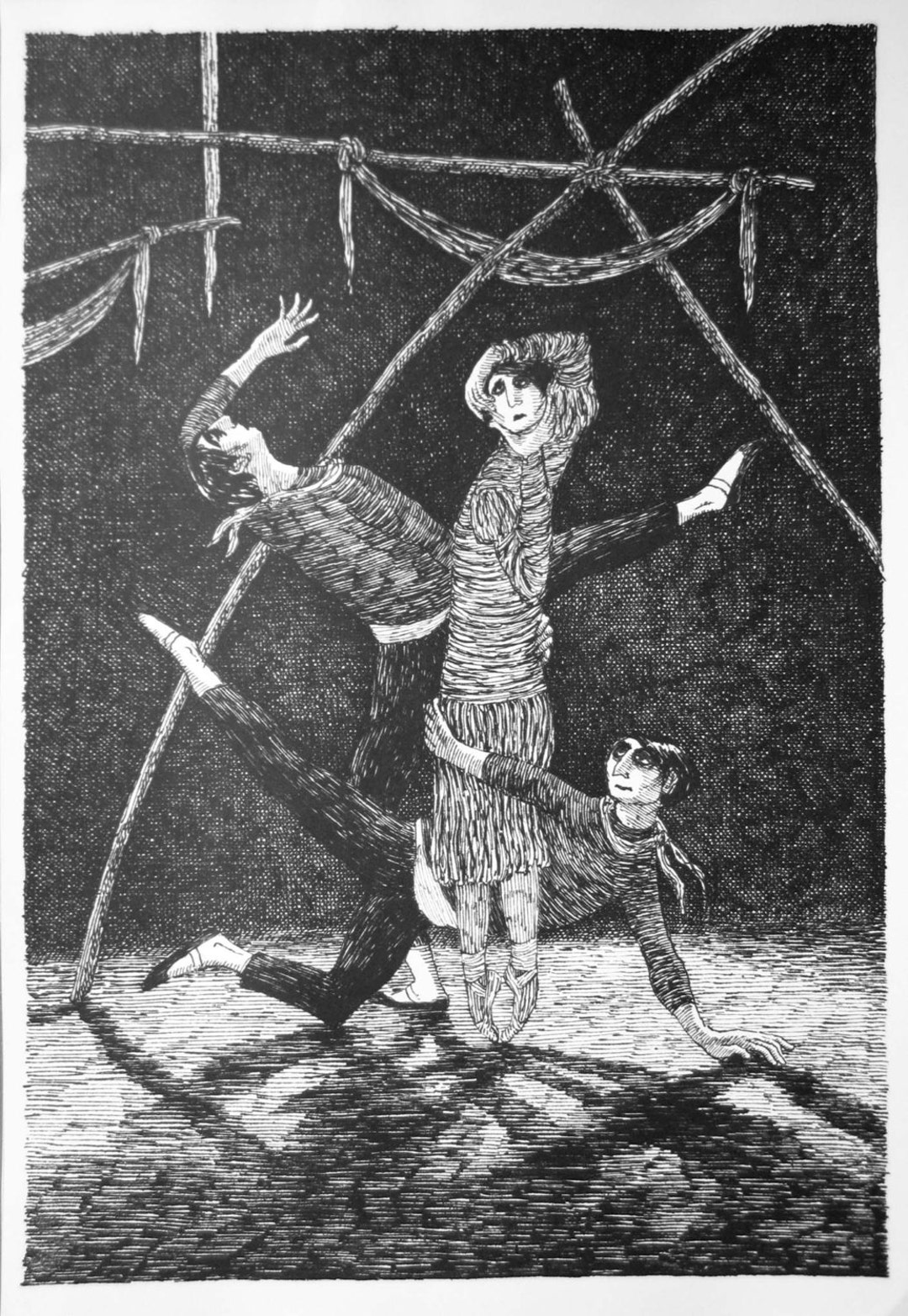VINTAGE Large Edward GOREY Print / Poster 1970s Scenes De BALLET ...