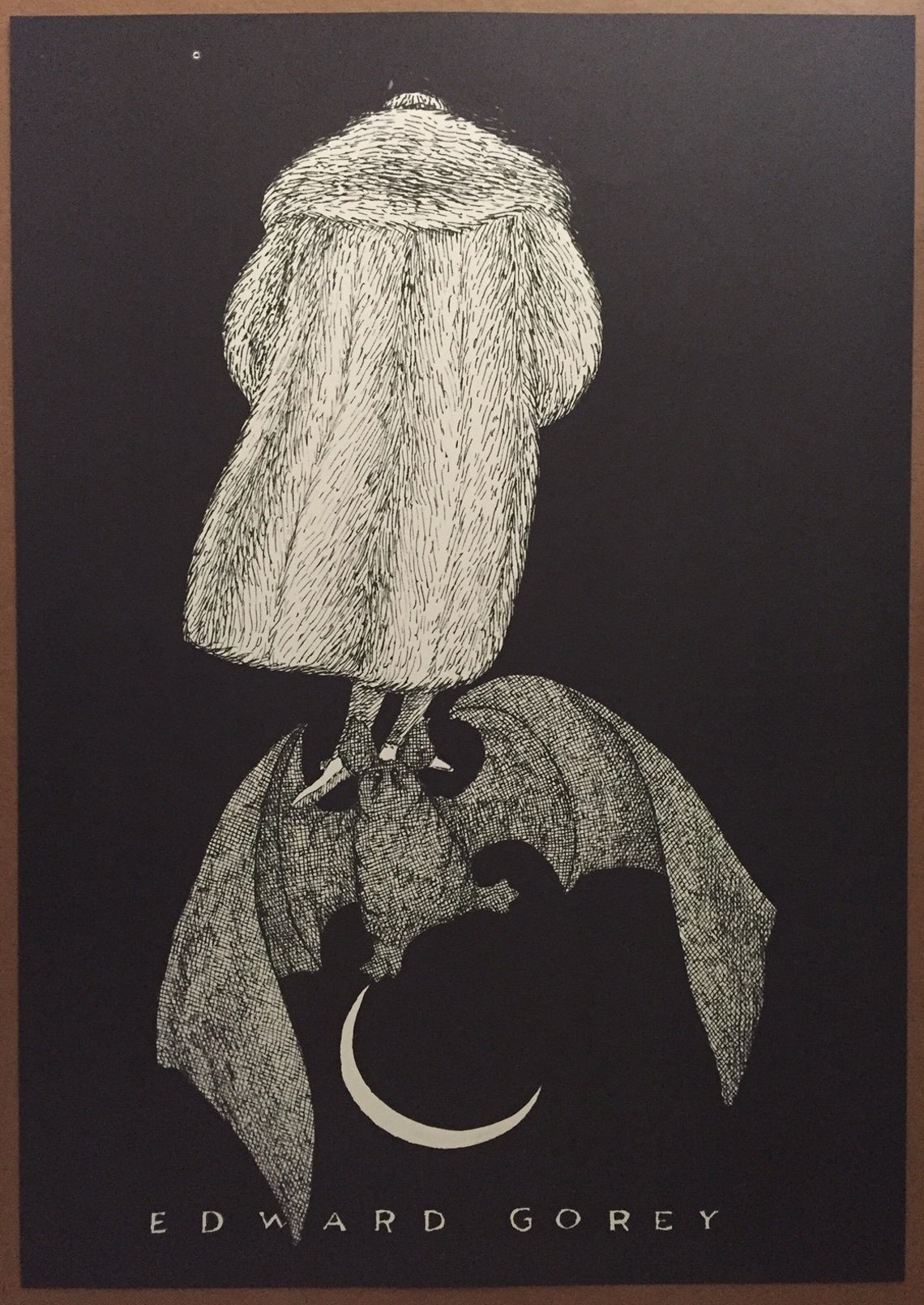 VINTAGE Large Edward GOREY Print / Poster 1970s GOTHAM Book | Etsy