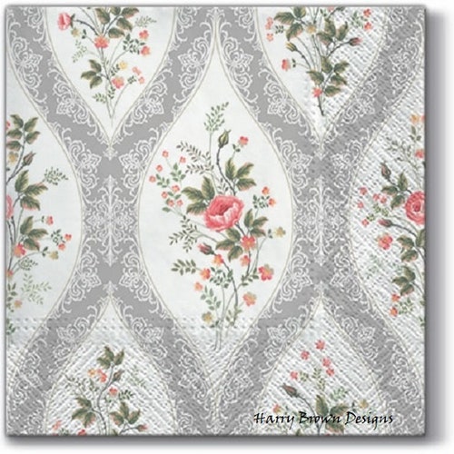 3 Decoupage Paper Napkins Victorian Wallpaper Crafting - Etsy