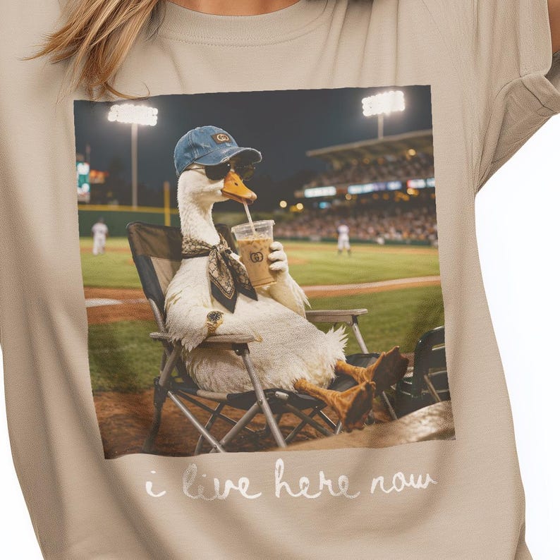 Funny Goose Baseball Coffee PNG, Meme Shirt Design, Vintage Grunge ...