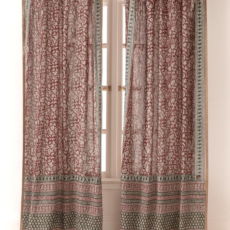 Block Print Curtains - Etsy