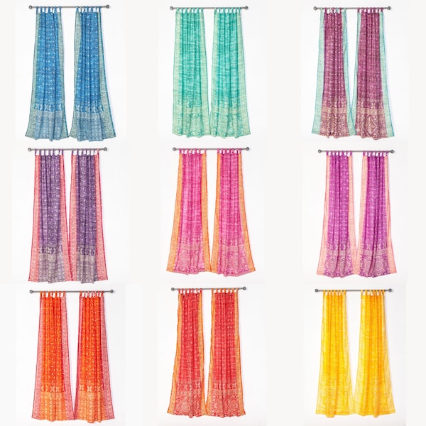 Multi Color Curtains - Etsy