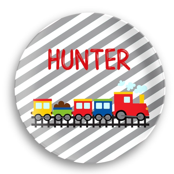 Train Plate - Etsy