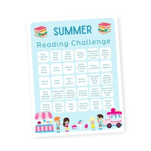 Kids Summer Reading Challenge Printable, Ice Cream Truck, Printable ...