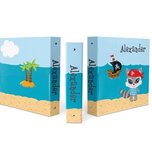 Pirate Binder Pirate Animal Sand Ocean Pirate Ship - Etsy