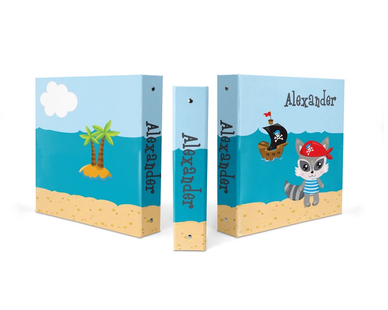 Pirate Binder Pirate Animal Sand Ocean Pirate Ship - Etsy