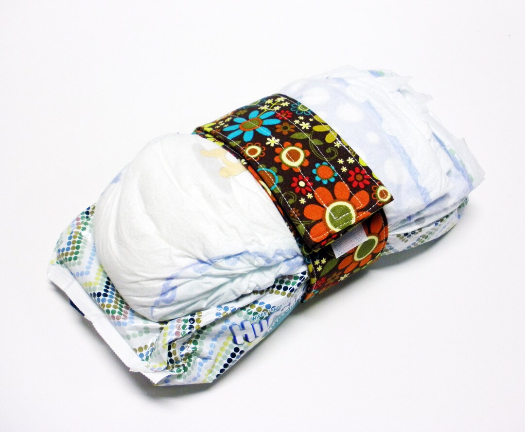 Floral Diaper Strap Multi Color Floral, Diaper Organizer, Diaper Bag ...